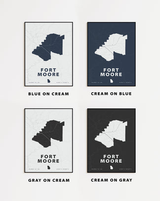 Fort Moore Map Print | Home Base Maps