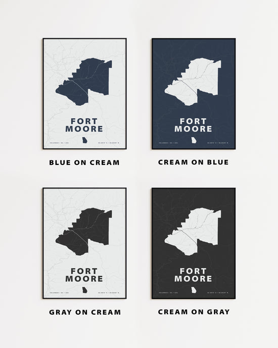Fort Moore Map Print | Home Base Maps