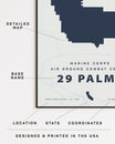 MCAGCC 29 Palms Map Print | Home Base Maps