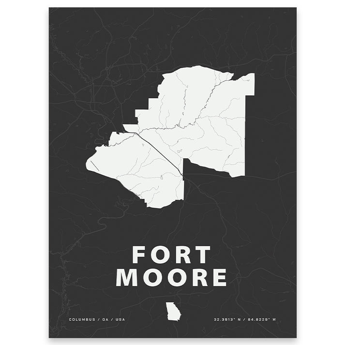 Fort Moore Map Print | Home Base Maps