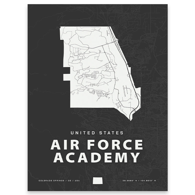 Air Force Academy Map Print | Home Base Maps