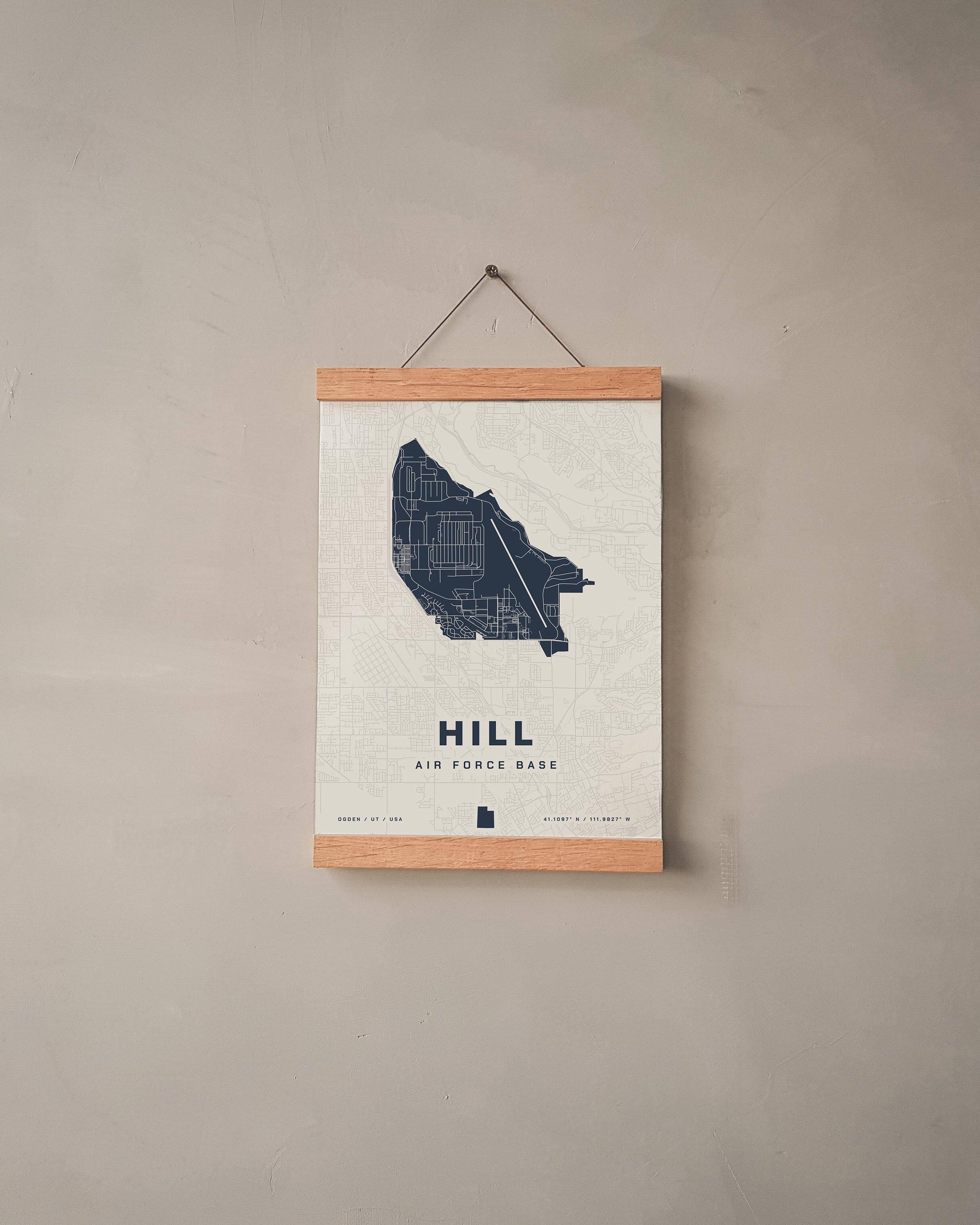 Hill Air Force Base Map Print | Home Base Maps