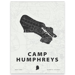 Camp Humphreys Map Print | Home Base Maps