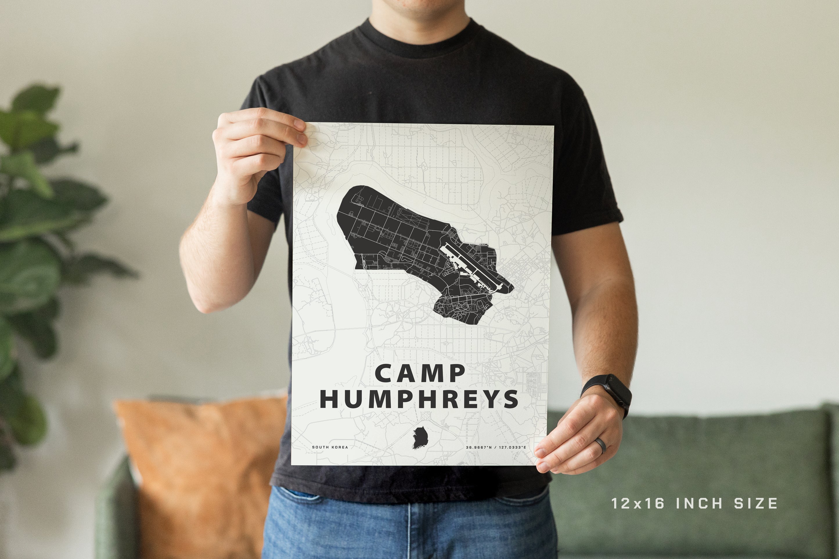 Camp Humphreys Map Print | Home Base Maps