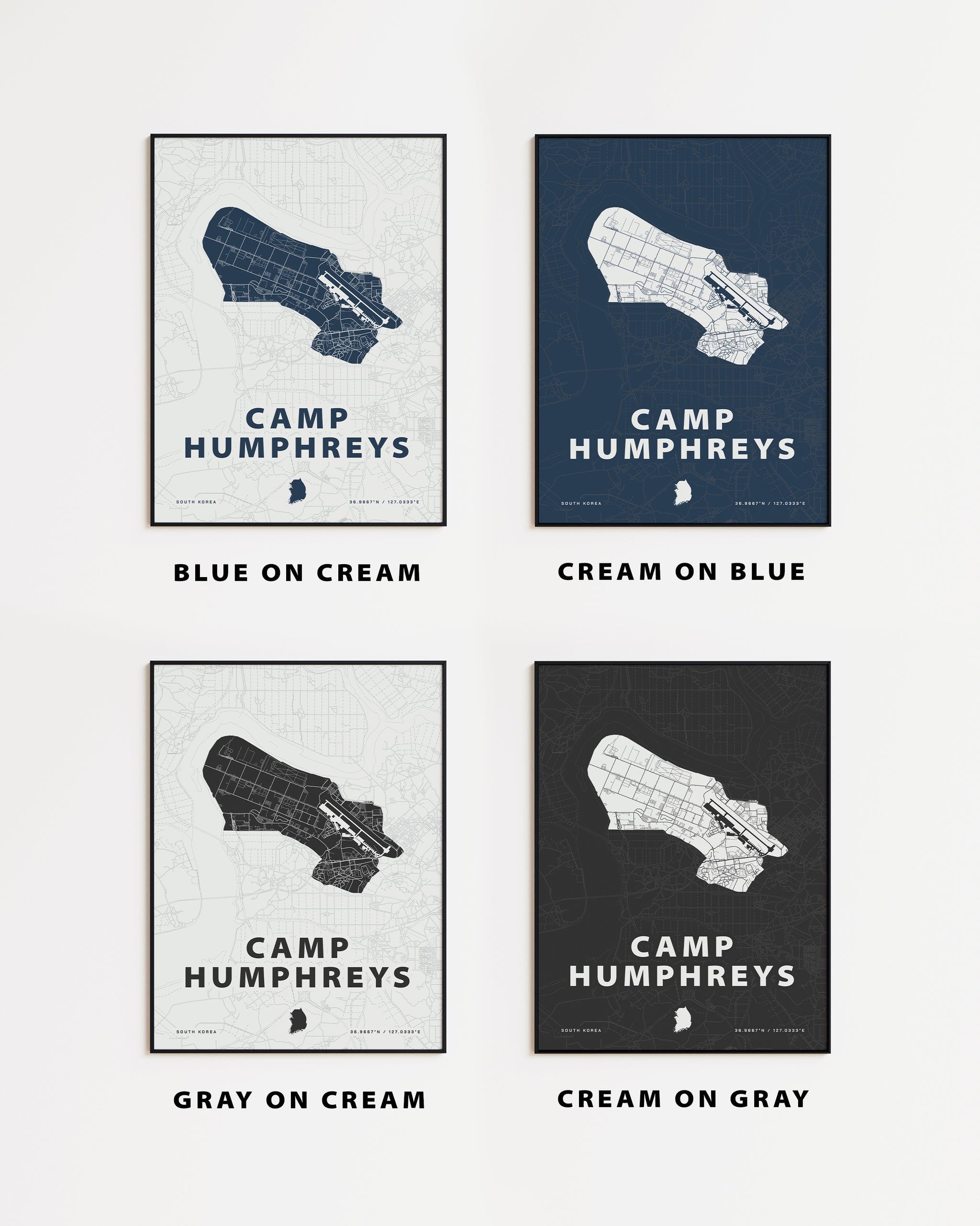 Camp Humphreys Map Print | Home Base Maps