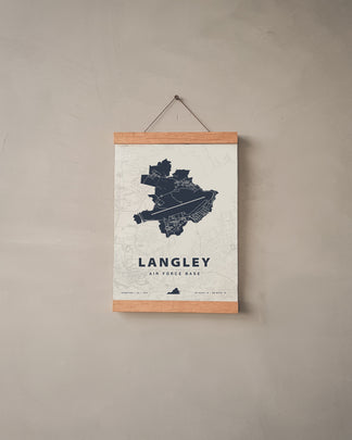 Langley Air Force Base Map Print | Home Base Maps