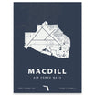 MacDill Air Force Base Map Print | Home Base Maps