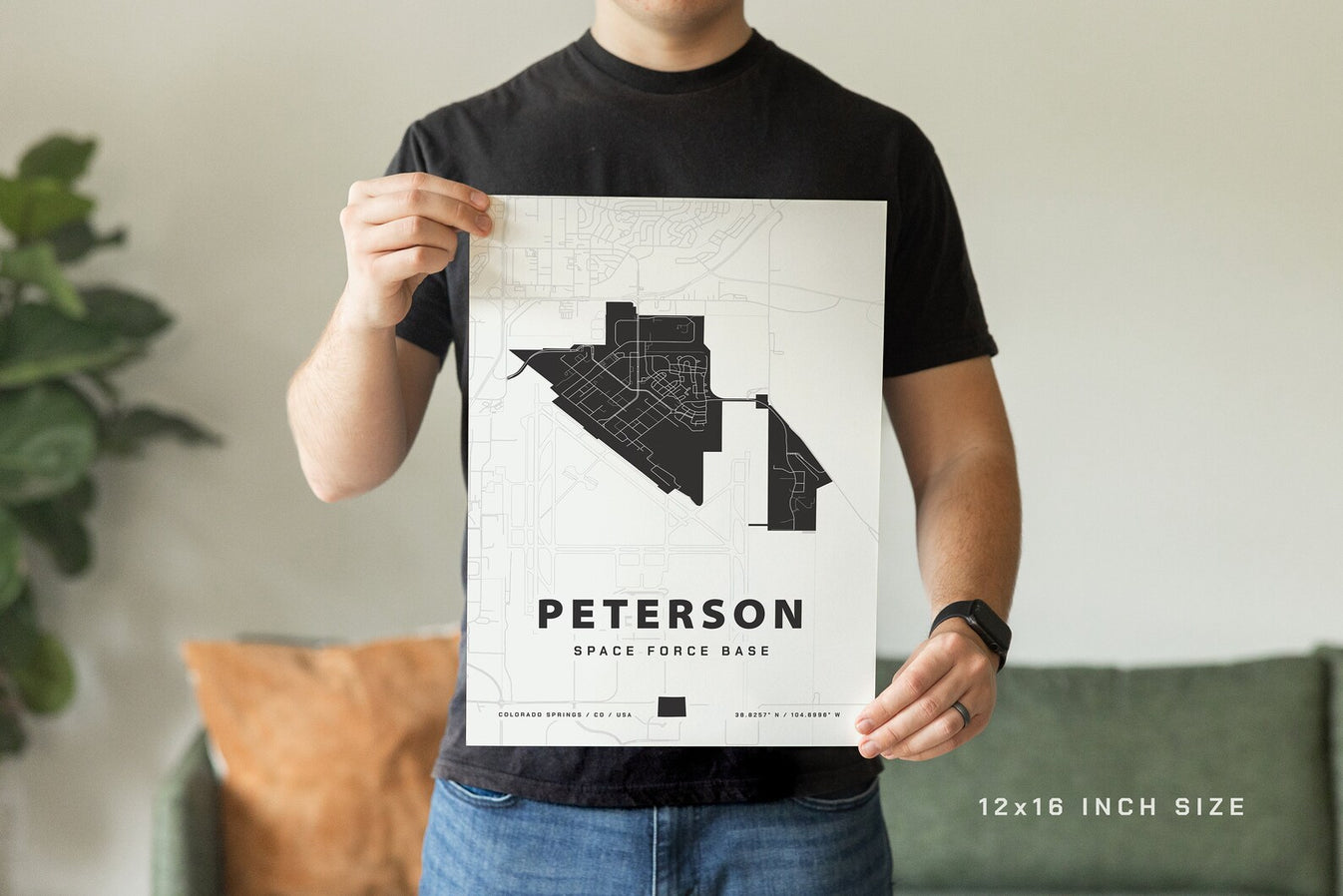 Peterson Space Force Base Map Print | Home Base Maps
