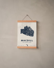 MacDill Air Force Base Map Print | Home Base Maps
