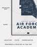 Air Force Academy Map Print | Home Base Maps
